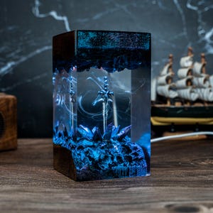 Frost Mourne Swords Resin Lamp, Handmade Gaming Lamp, Unique Warcraft ...