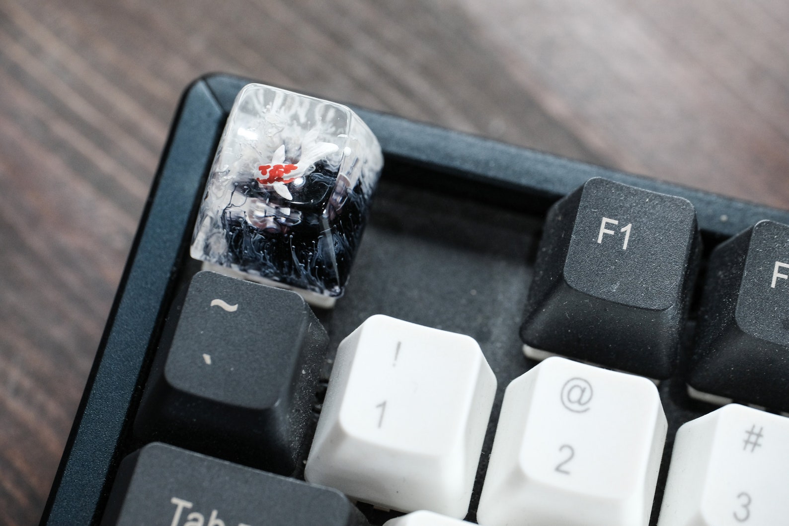 Koi Keycap Ying Yang Koi Pond Keycap Handmade Resin Keycap - Etsy