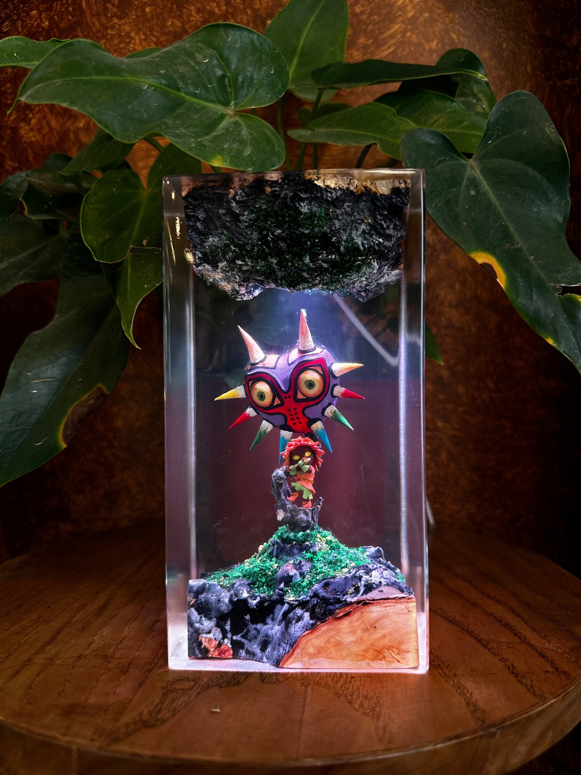 Princess Zelda Diorama Resin Lamp: Handmade Tears of the Kingdom Desk ...