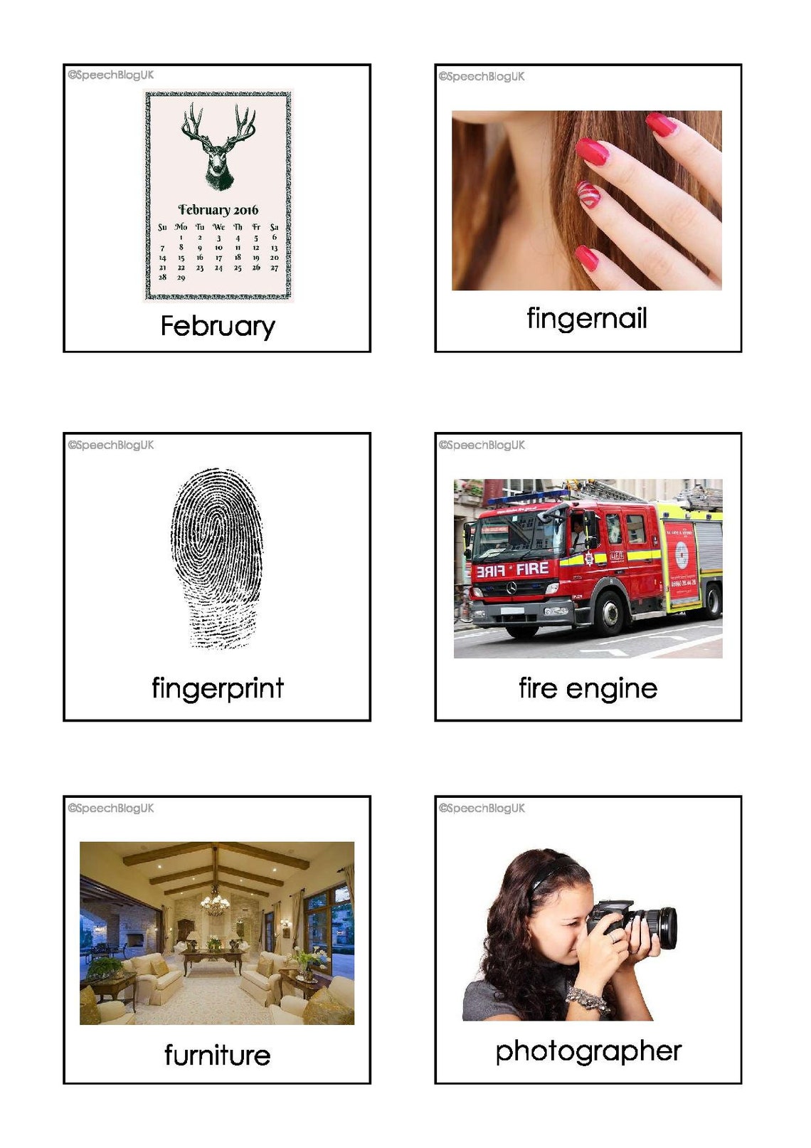 Speech Therapy F Cards - Etsy