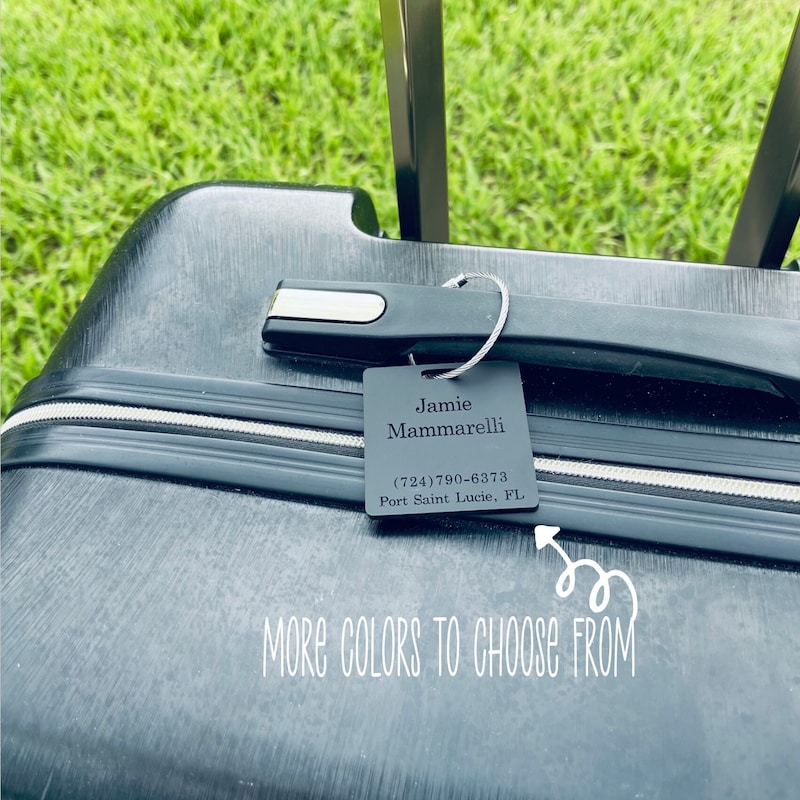 Mini Luggage Tag - Etsy