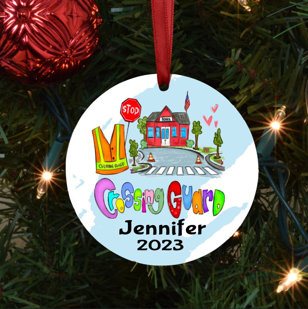School Crossing Guard Gifts, Christmas Ornament, Best Crossing Guard ...