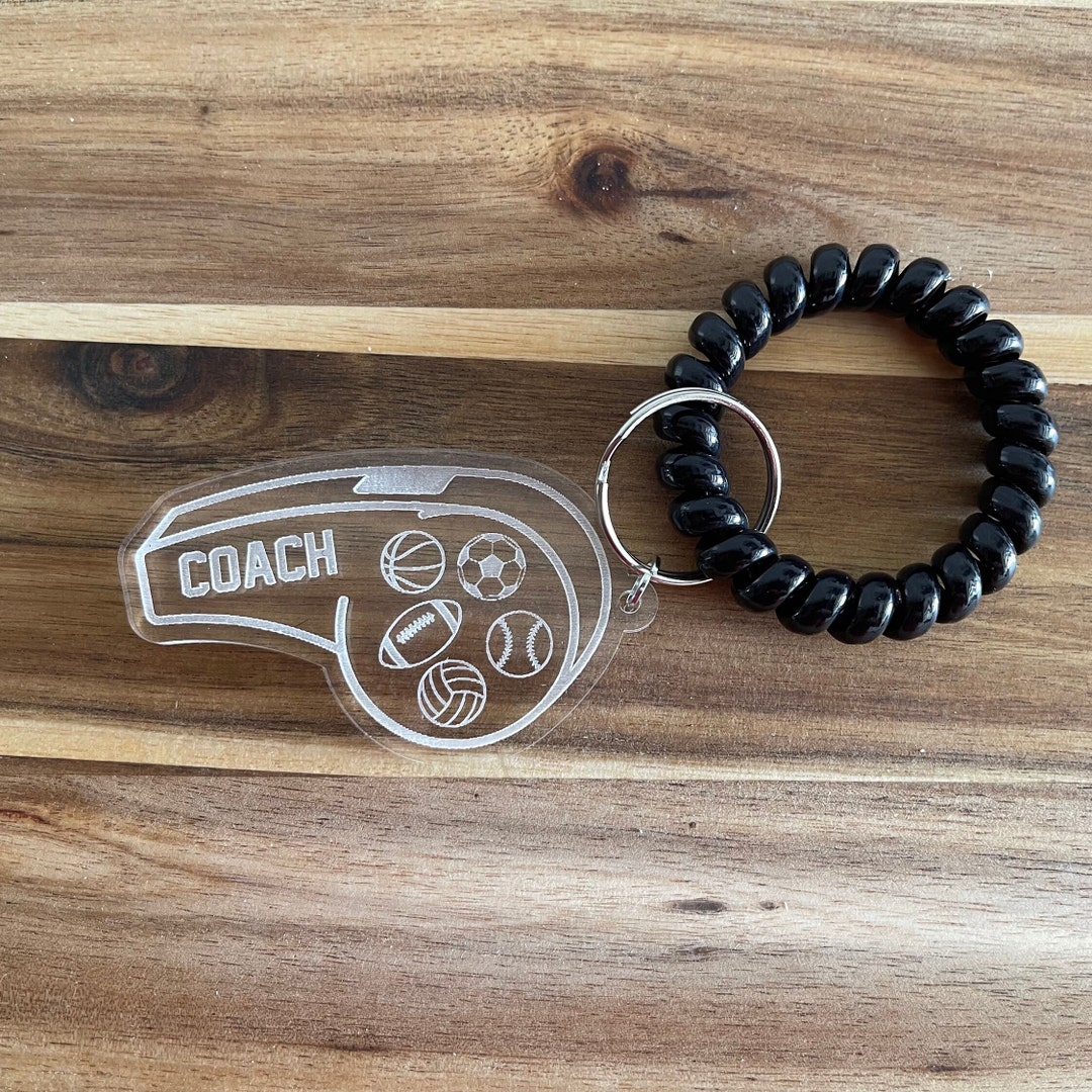 PE Coach Whistle Keychain, Physical Education Teacher, Gift for Coach ...