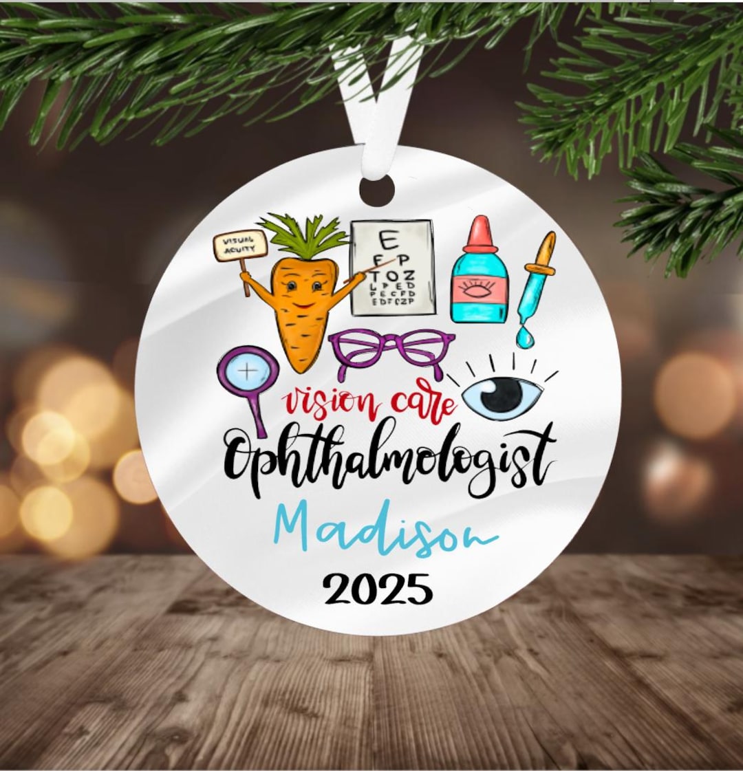 Optometrist Gift, Eye Doctor Christmas Ornament, Vision Doctor ...