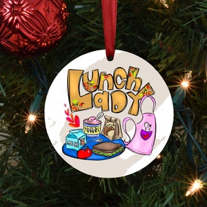 Lunch Lady Gifts, Appreciation Gift, Christmas Ornament, Personalized ...