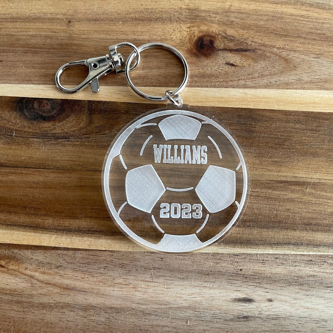 Soccer Ball Personalized Key Chains for a Team Gift, Senior Night Gift ...