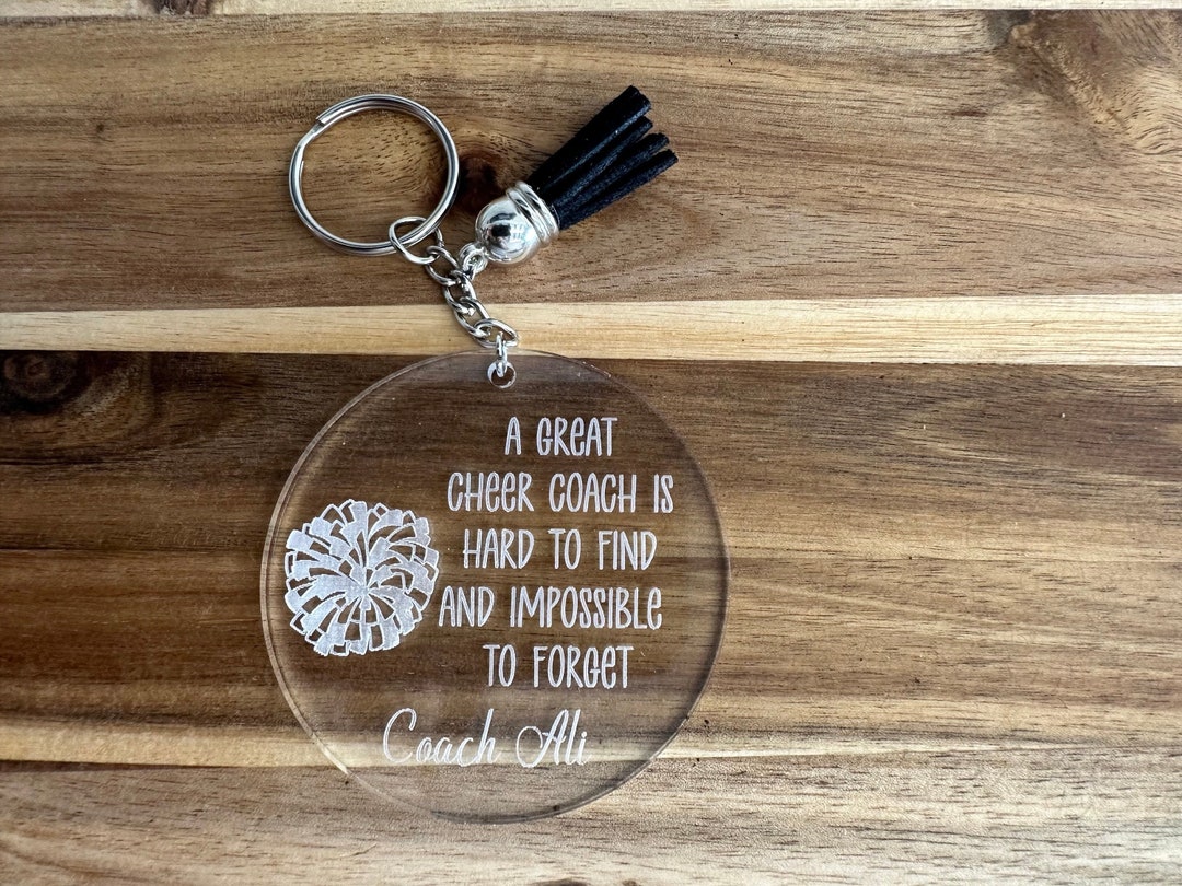 Coach Gift, Gift for Cheer Coach, Keychain, End of Year Gift, Comp ...