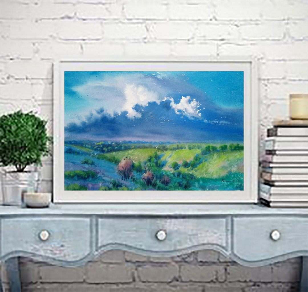 Digital Landscape Art for Instant Download, Landscape Print, Wall Art ...