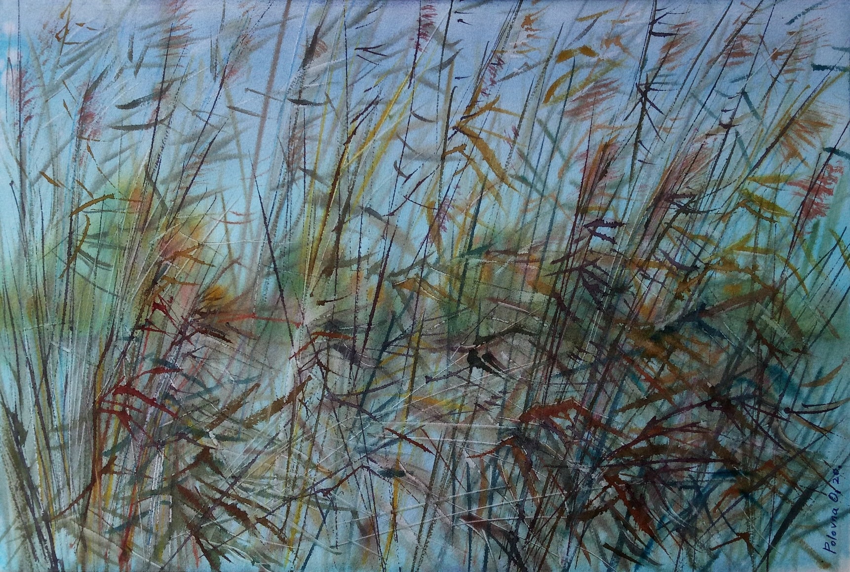 Watercolor Reeds for Instant Download. Digital Art Print - Etsy UK