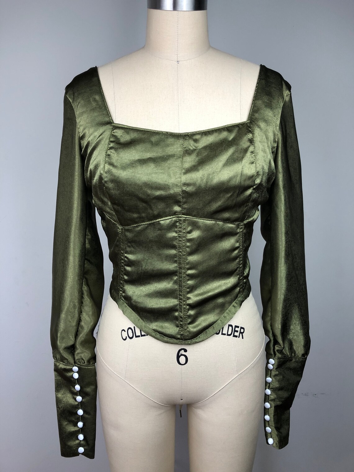 Long Sleeve Corset Top Sewing Pattern DIY Vintage Style - Etsy