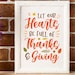 Let Our Hearts Be Full of Thanks and Giving Printable Wall Art Autumn ...