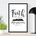 Faith Can Move Mountains Printable Wall Art Bible Verse Scripture Quote ...