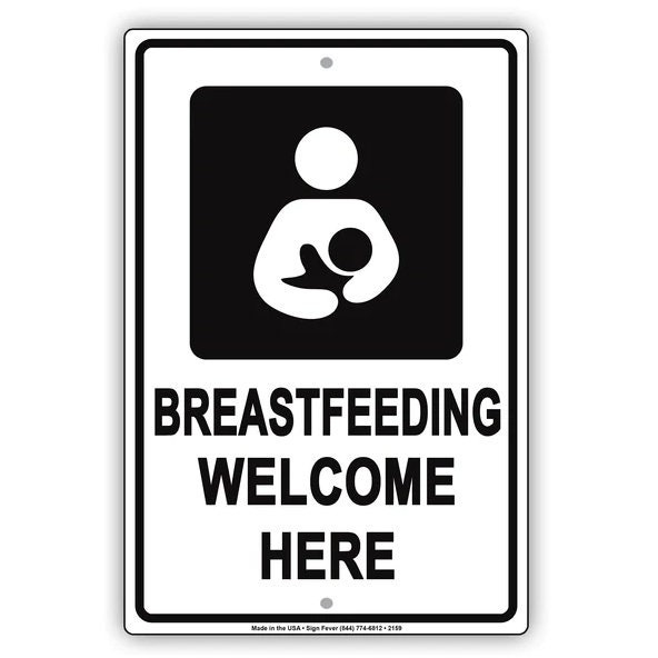 Breastfeeding Welcome Here With Graphic Sign, Ships to US Only ...