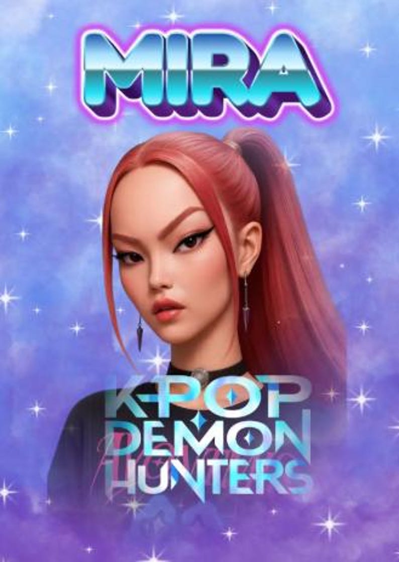 Huntrix K-pop Demon Hunters Notebook – Mira, Rumi & Zoey Anime Journal ...