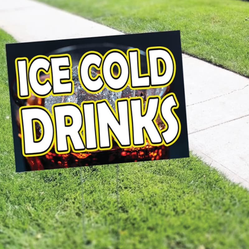 Cold Drinks Sign - Etsy