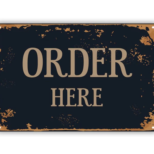 Order Here Bar Sign - Etsy