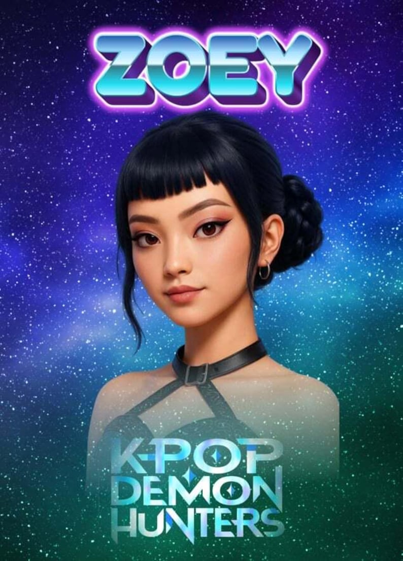 Huntrix K-pop Demon Hunters Notebook – Mira, Rumi & Zoey Anime Journal ...