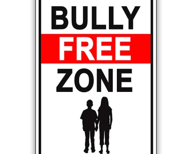 Bully Free Zone Paper Sign - Etsy
