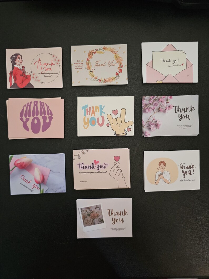 Thank You Cards, Little Card to Say A Big Thank You, Ships to US Only ...