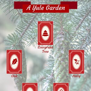 Yule Tarot Spread: A Midwinter Garden - Winter Solstice - Card Layout ...