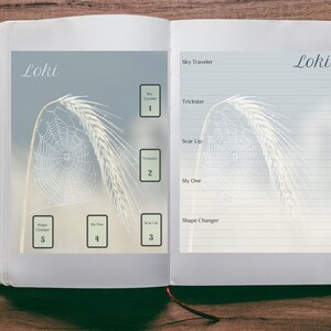 Loki Tarot Spread Norse Deity Jotun Giant Trickster Printable Book of ...