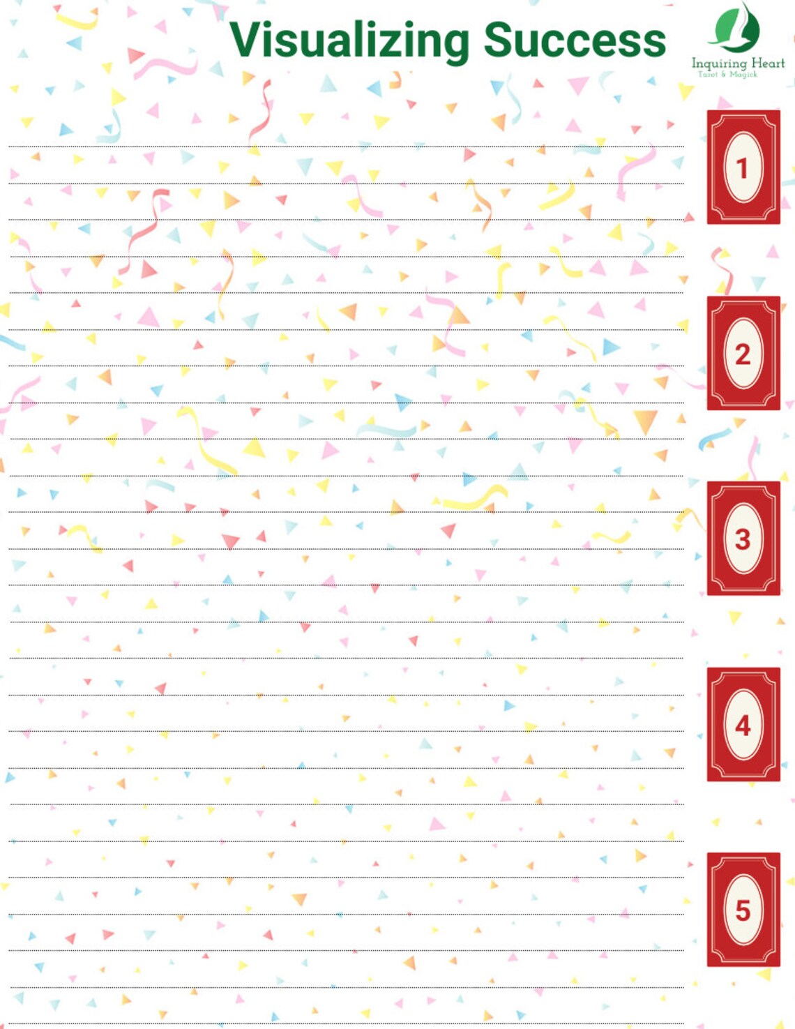 Visualizing Success - Tarot Spreads - Recovering From Depression or ...