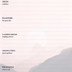 Selene Downloadable Tarot Spread - Moon - Goddess - Titan - Greek ...