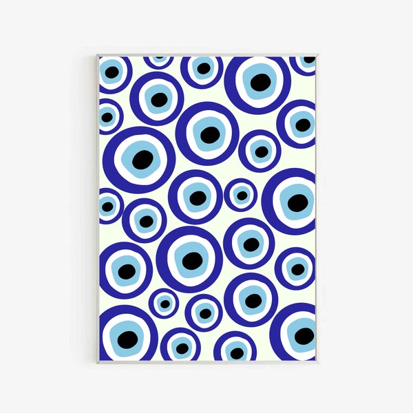 Evil Eye Print - Etsy