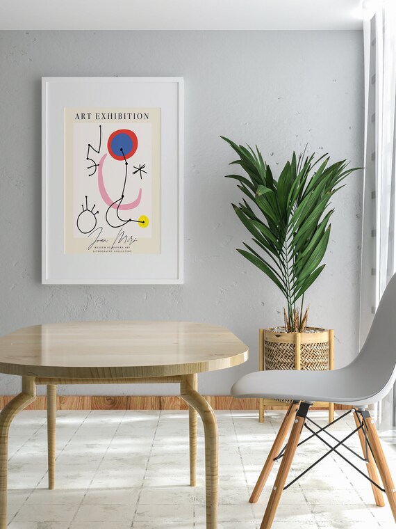 Joan Miro Exhibition Print Miro Poster Vintage Poster Joan - Etsy