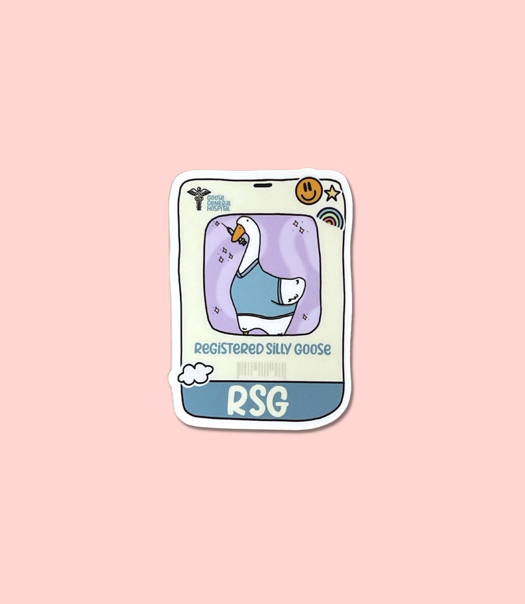 Silly Goose Vinyl Sticker Nurse Stickers, Funny Nurse Gifts, Nursing ...