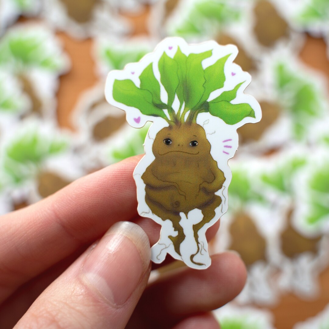 Mandrake cute vinyl sticker - Etsy.de