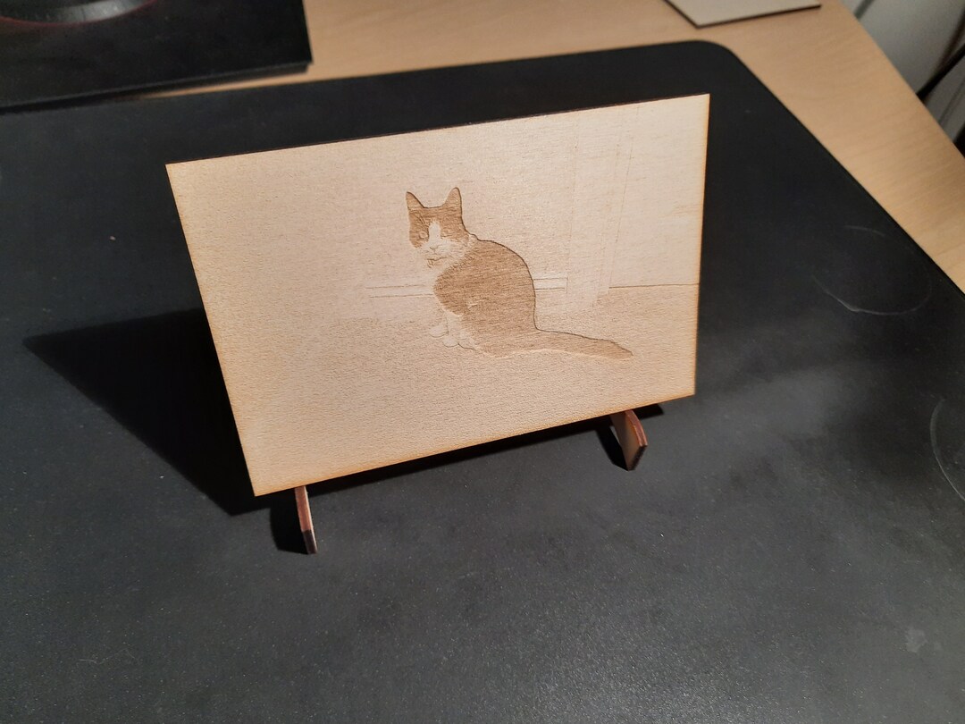 Photo Engraving on 3mm Poplar Plywood Optional Photo Stand - Etsy