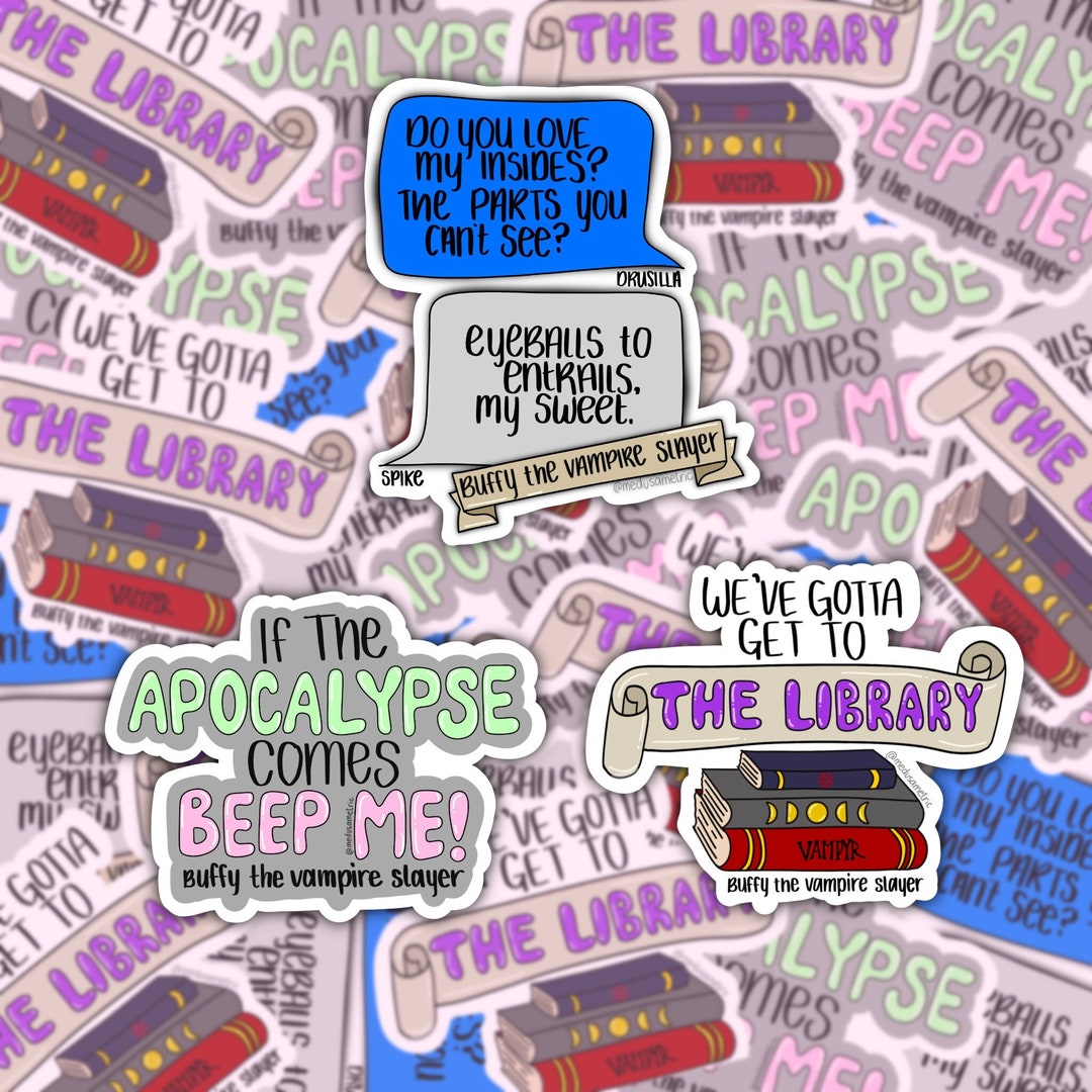 Buffy the Vampire Slayer Sticker Pack - Etsy
