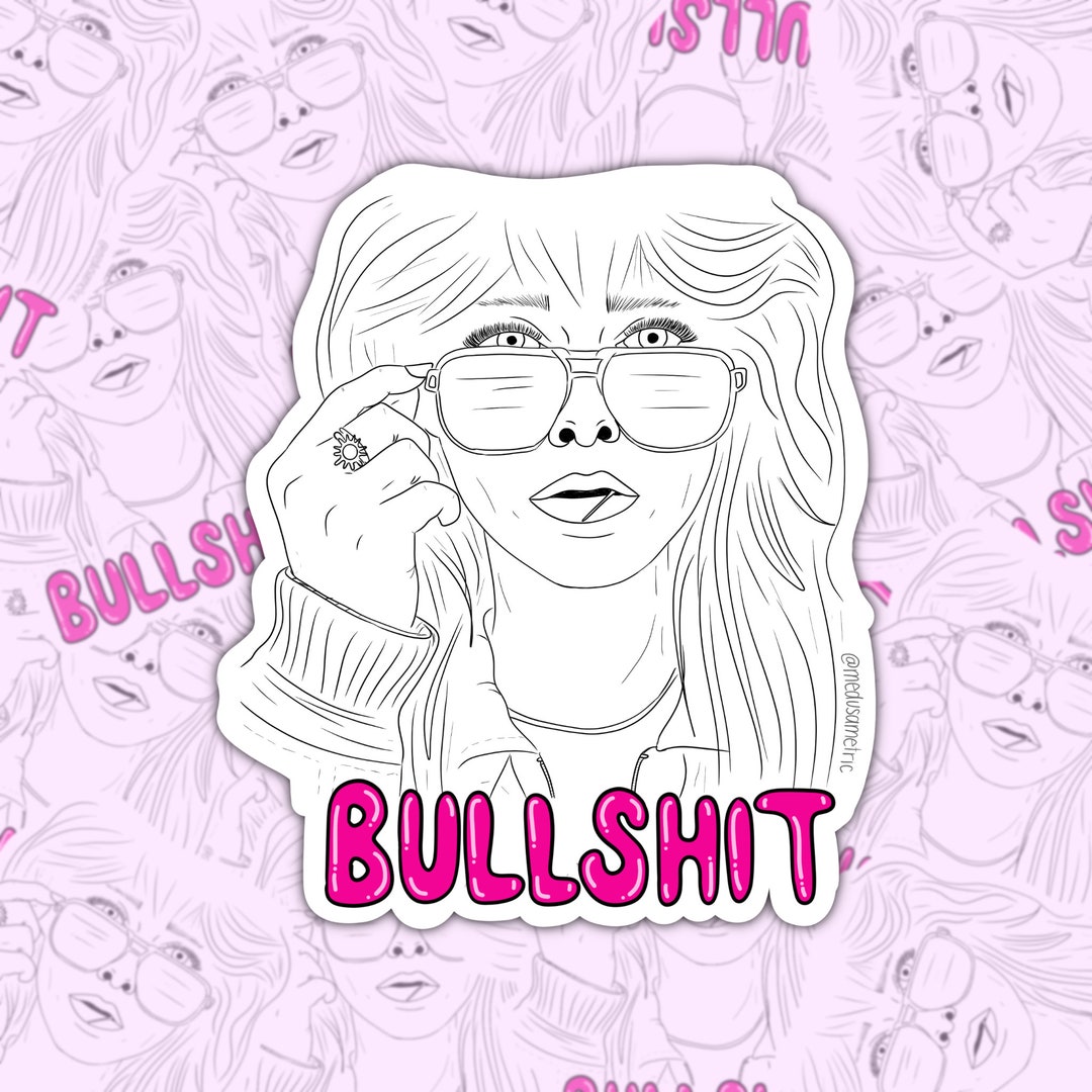 Charlie Cale Poker Face Bullsh*t Sticker - Etsy