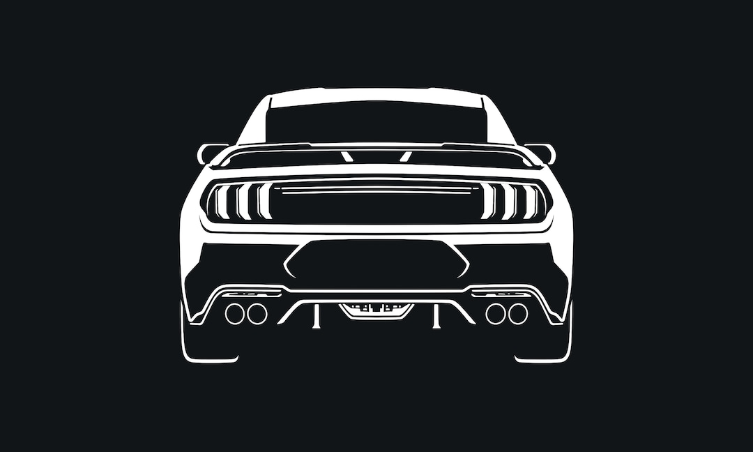 Ford Mustang GT Dxf Clipart Vector Clip Art Graphics Image Cut - Etsy