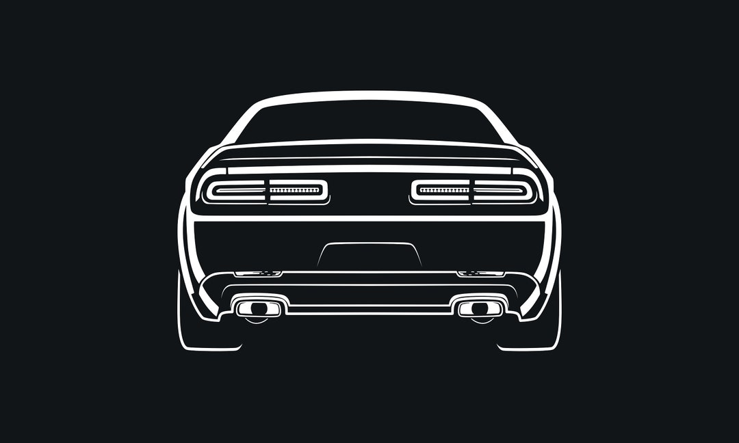Dodge Challenger SRT Dxf Clipart Vector Clip Art Graphics - Etsy