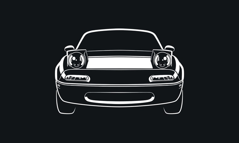 Mazda Miata Svg Clipart Vector Clip Art Graphics Image Cut for - Etsy