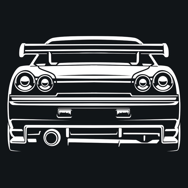 Gtr 34 Silhouette - Etsy