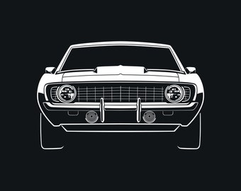 1969 Camaro Silhouette Svg - Etsy