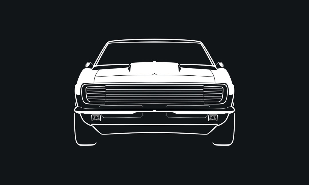 Chevrolet Camaro 1967 Svg Dxf Clipart Vector Clip Art Graphics - Etsy