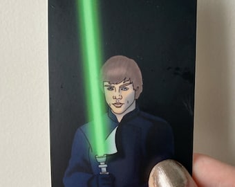 Star Wars Luke Skywalker Jedi Silhouette Vinyl Decal Black - Etsy