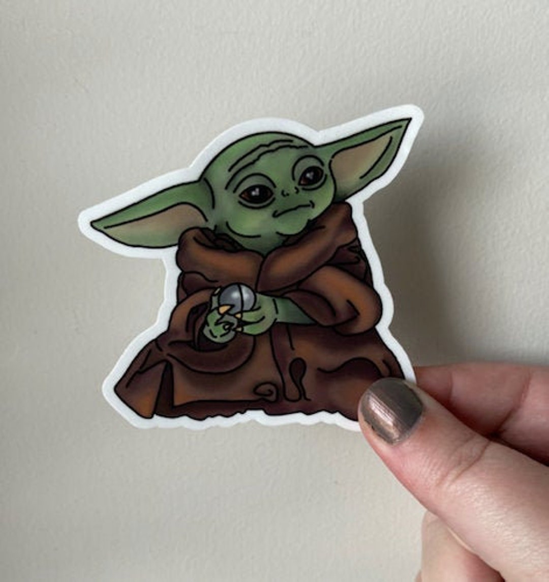 Grogu the Child Star Wars Sticker - Etsy
