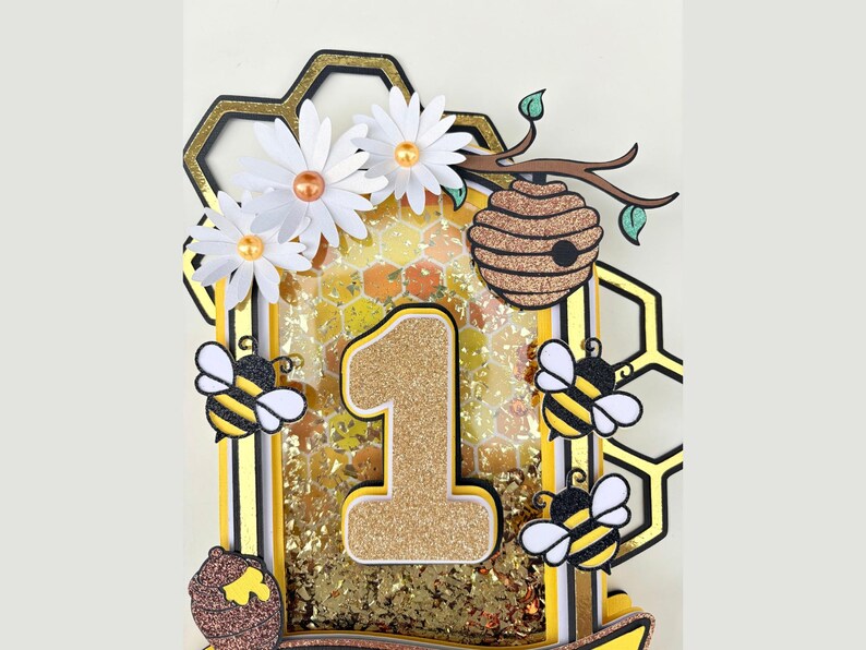 Handmade Honey Bee Cake Topper: Birthday Party Decoration - Etsy