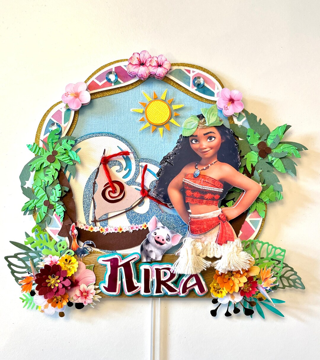 Moana Cake Topper, Moana Party Decorations, Moana Party, Moana ...