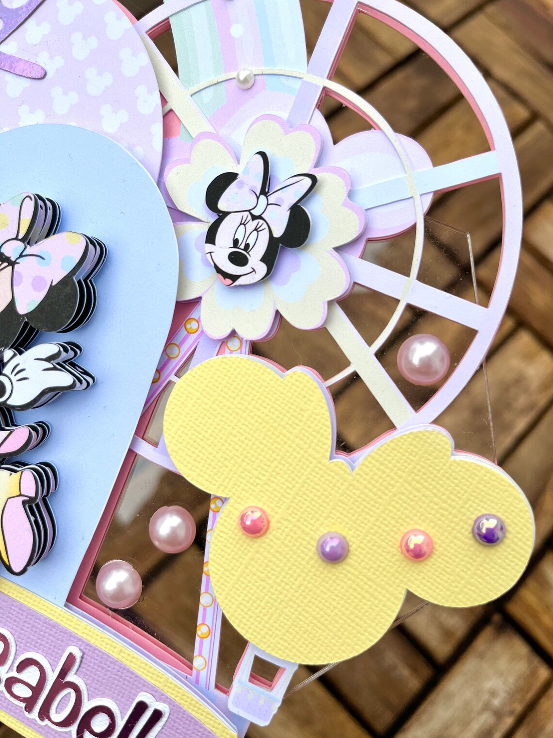 Minnie Mouse Cake Topper Minnie Mouse Party Decorations - Etsy