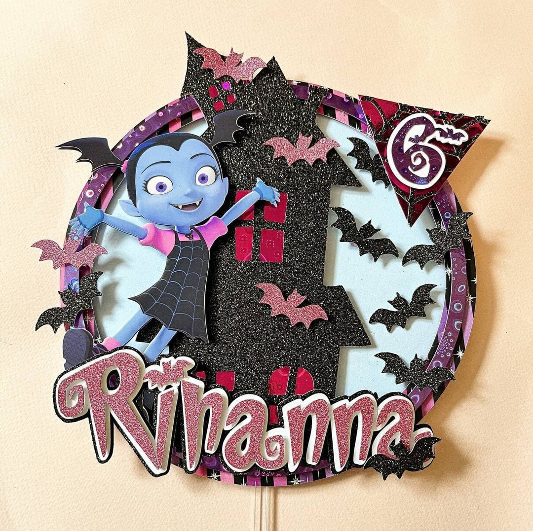 Vampirina Cake Topper, Vampirina Birthday, Vampirina Party, Vampirina ...