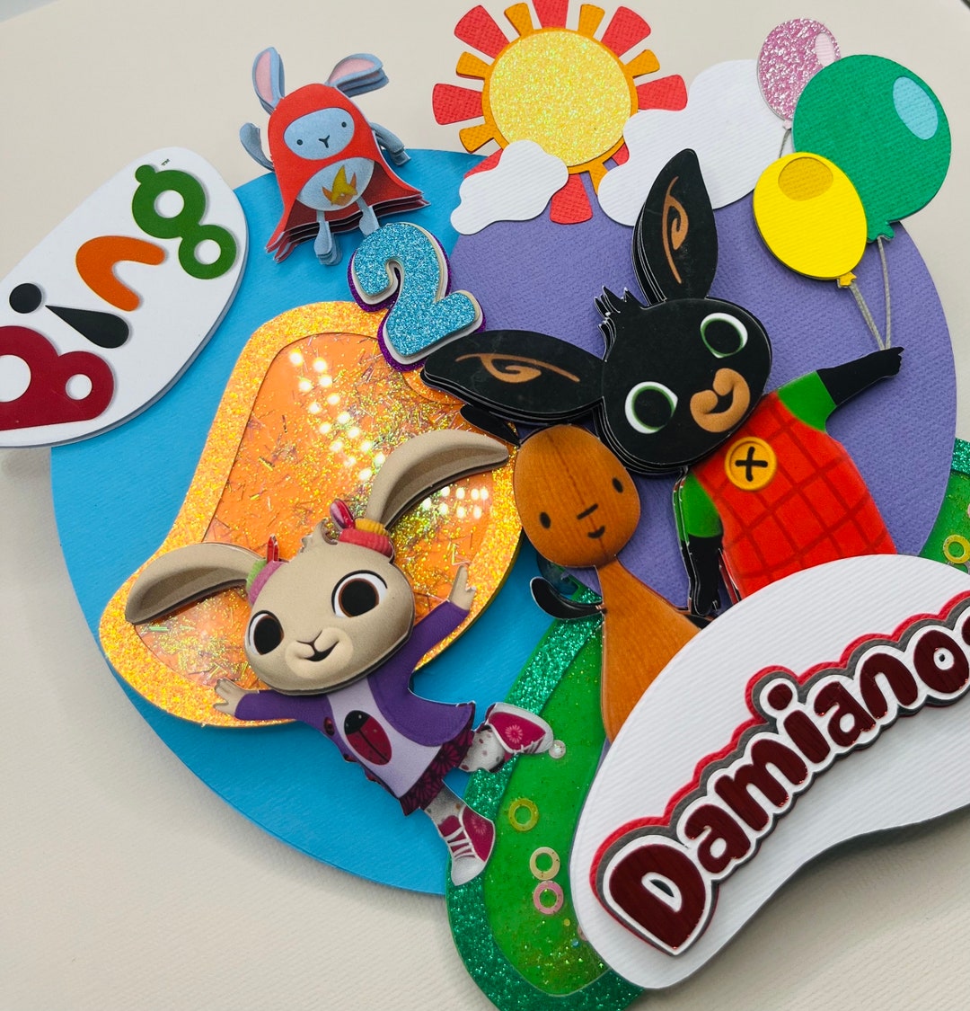 Bing Cake Topper, Bing Party Decorations, Bing Birthday, Bing ...