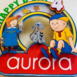 Caillou Cake Topper, Caillou Party Decorations, Caillou Birthday ...