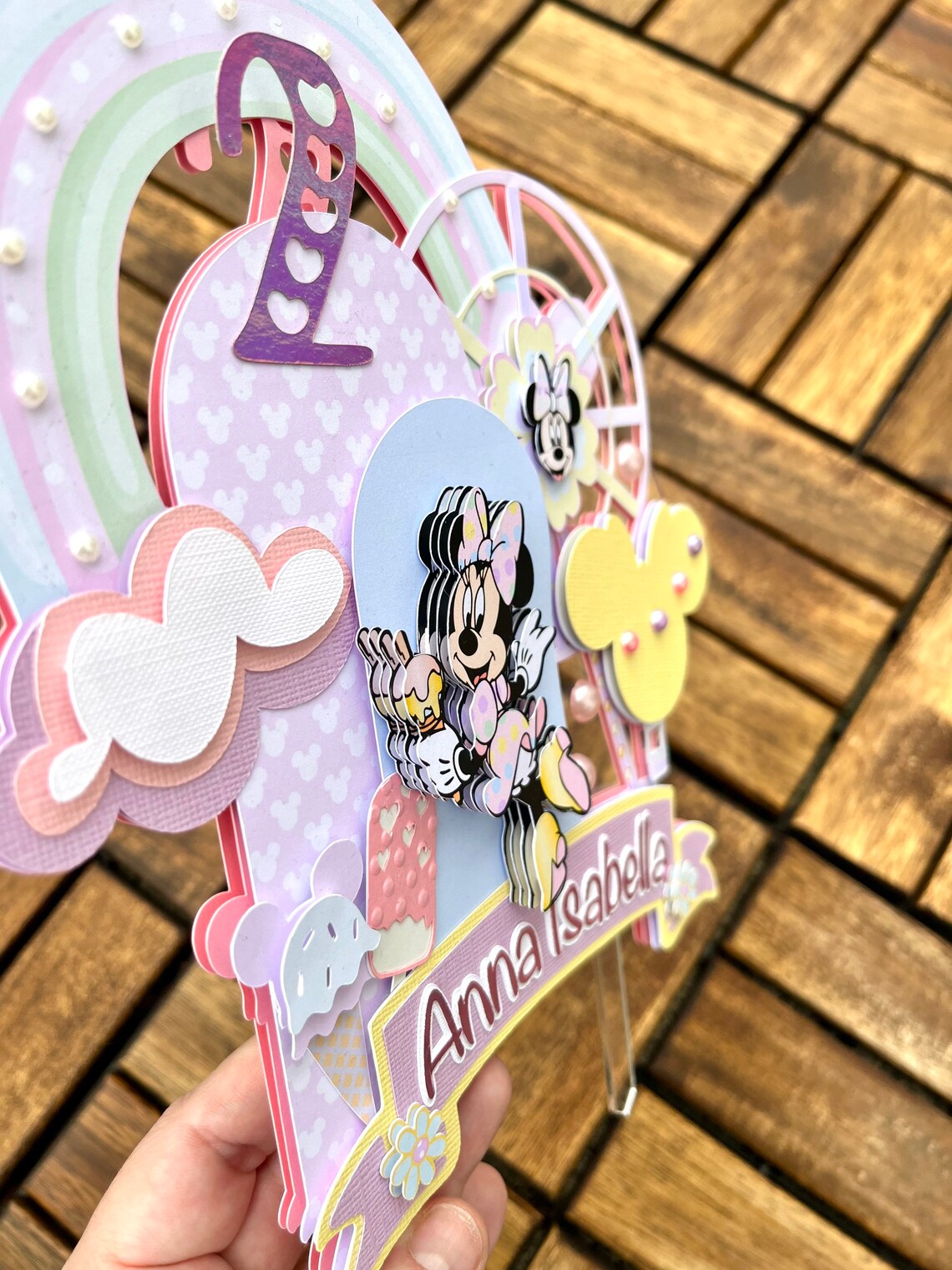 Minnie Mouse Cake Topper Minnie Mouse Party Decorations - Etsy