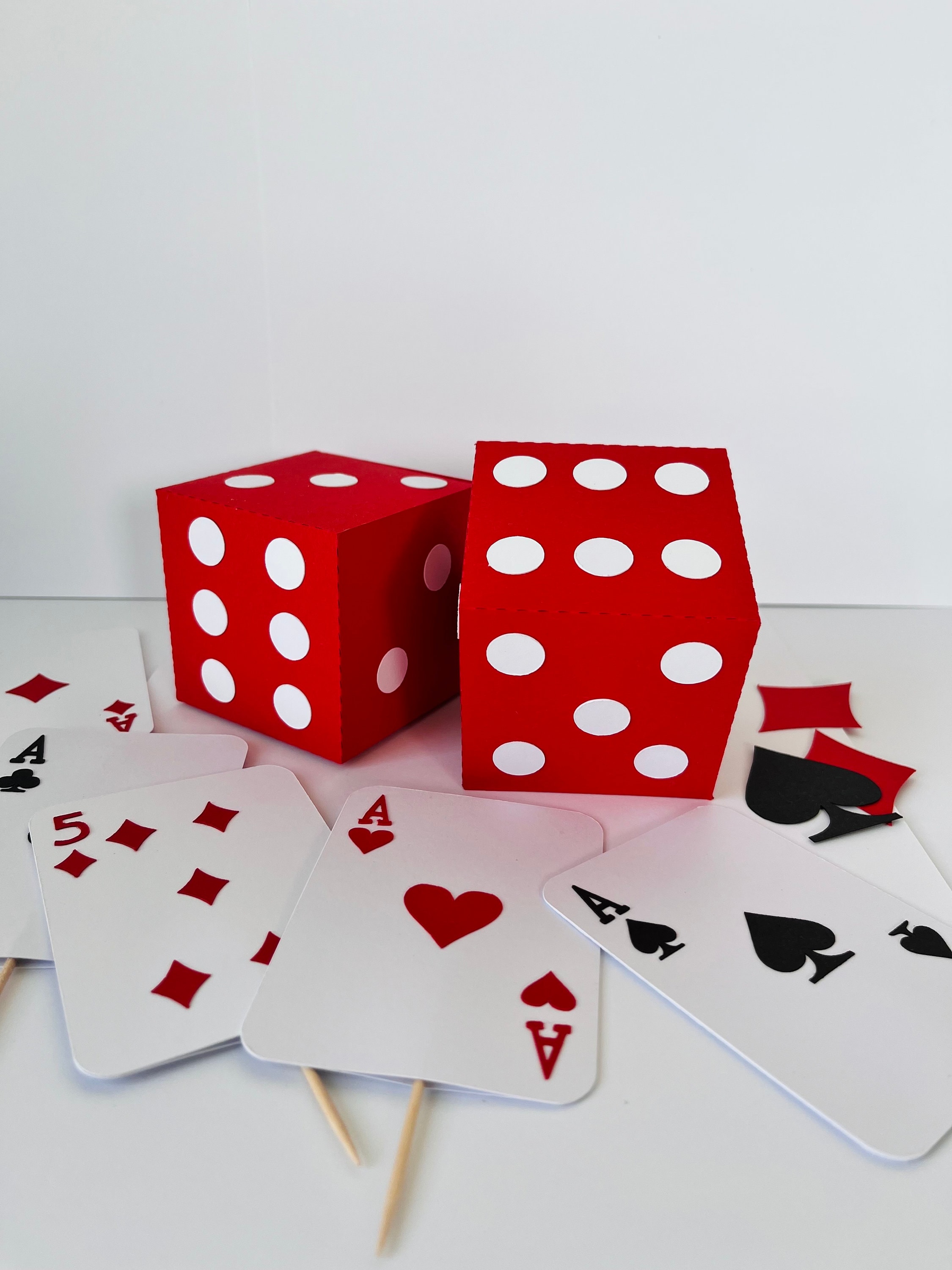 Dice Centerpiece Decorations